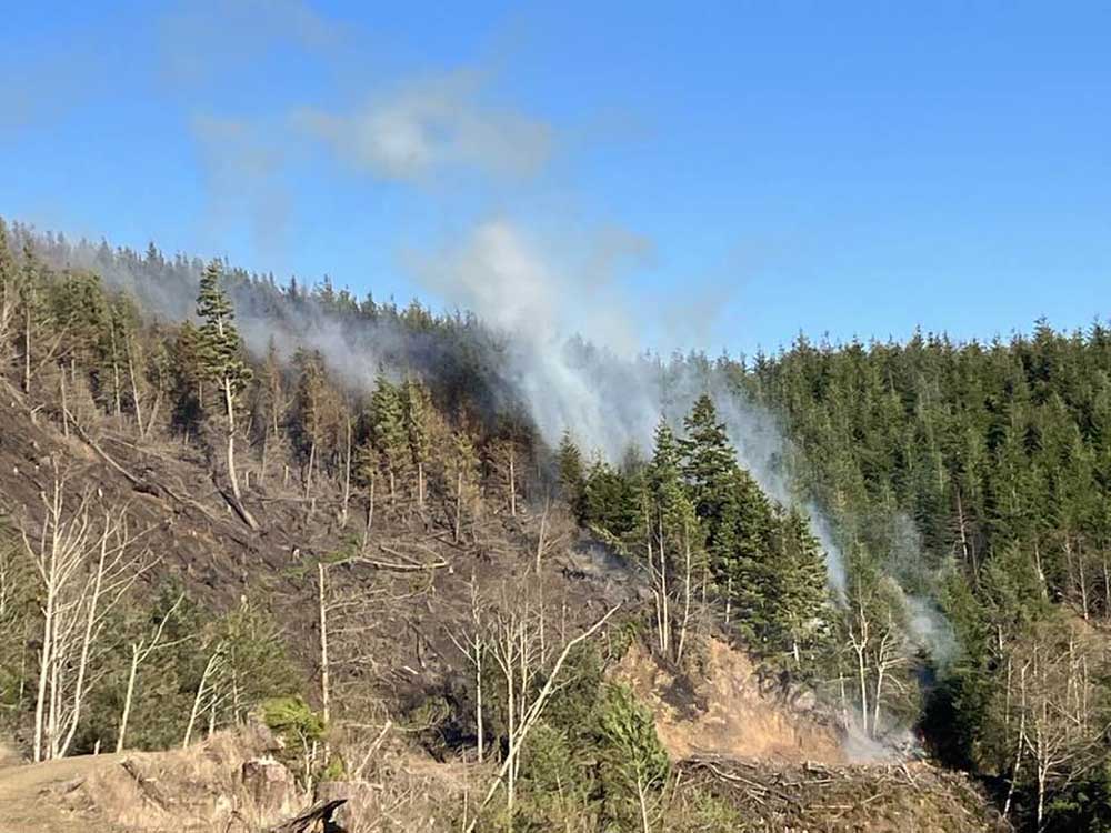 Fire crews now battling two minor forest fires in county | Chinook Observer